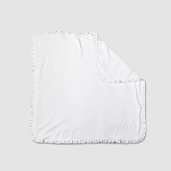 Ruffle blanket 2 ply 31x29" | The Pima Company Private Label Pima ...